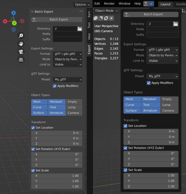 Super Batch Export: Exporta Múltiples Objetos - Plugin Blender - Blenderers