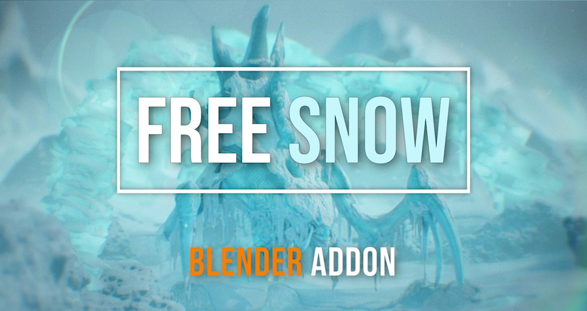 Free Snow - Plugin Gratuito Blender - Blenderers